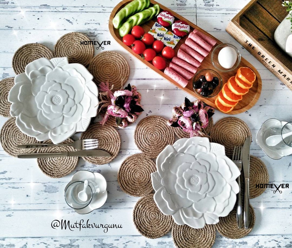 Rustic Placemats Set Christmas Placemats Farmhouse Table | Etsy