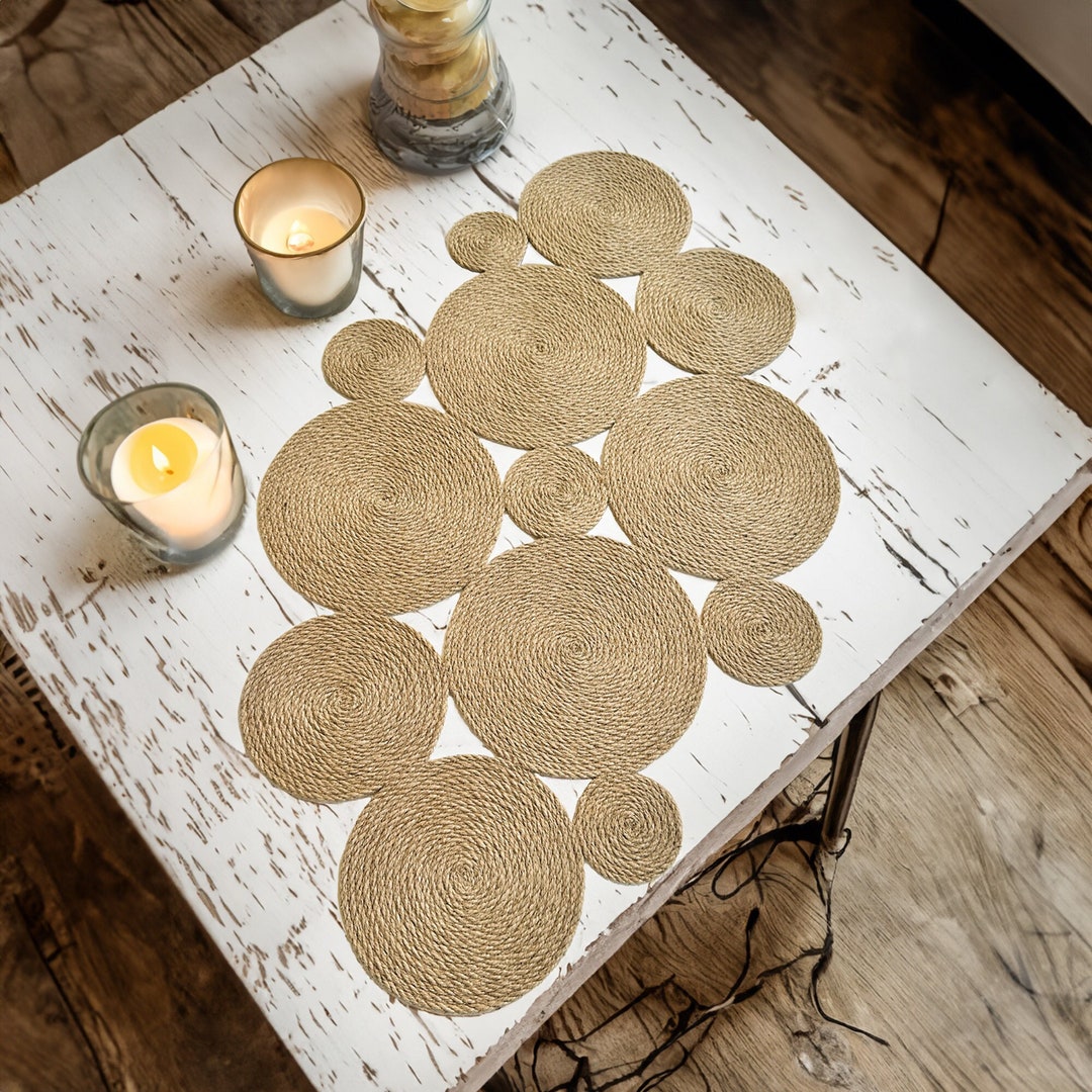 Home Decor, Natural Rope Table Runner / Tablecloth, Best Housewarming ...