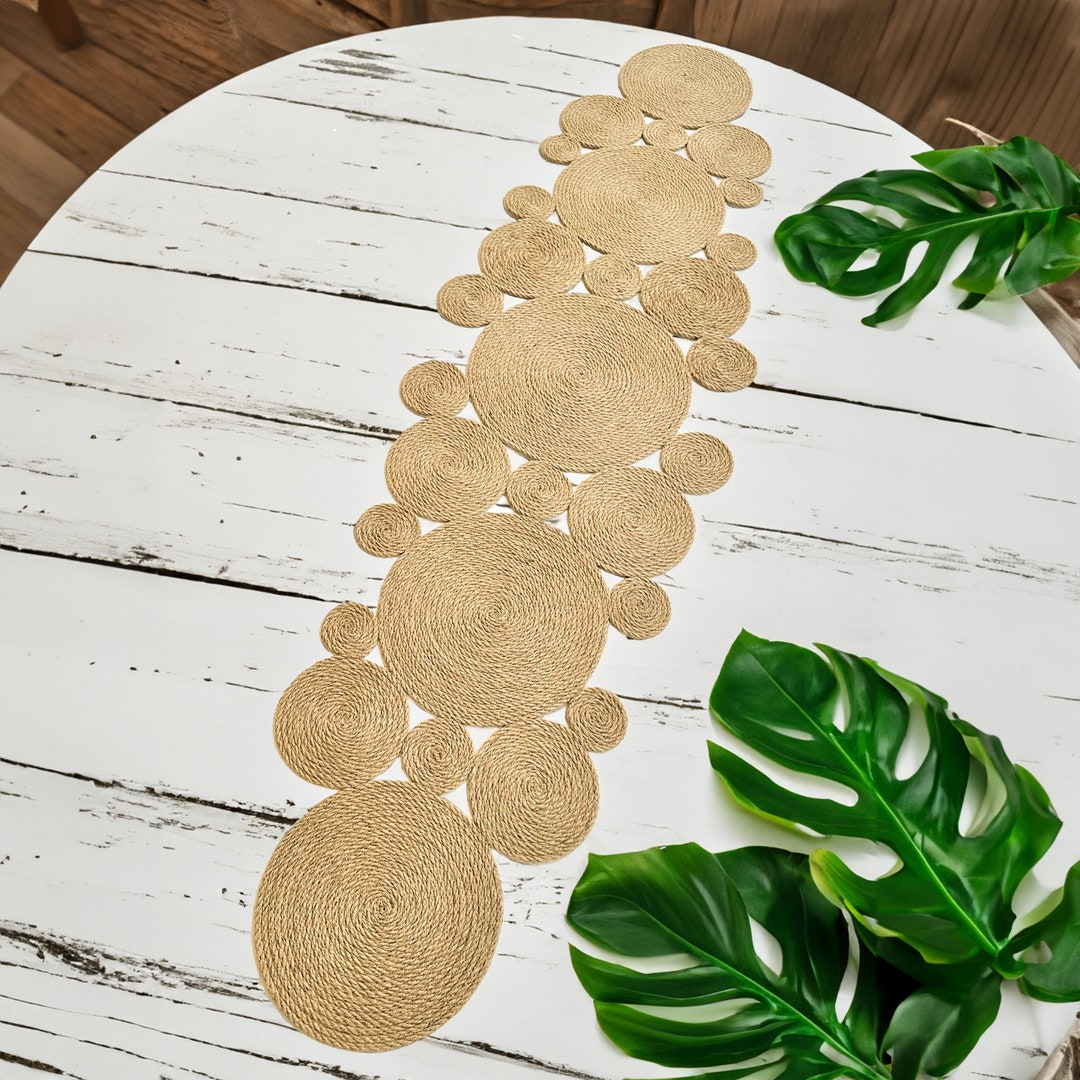 Farmhouse Rope Table Runner Farmhouse Decor Rustic Table - Etsy