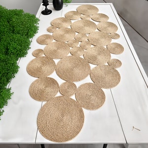 Farmhouse Rope Table Runner, Tablecloth, Rustic Home Decor, Wedding ...