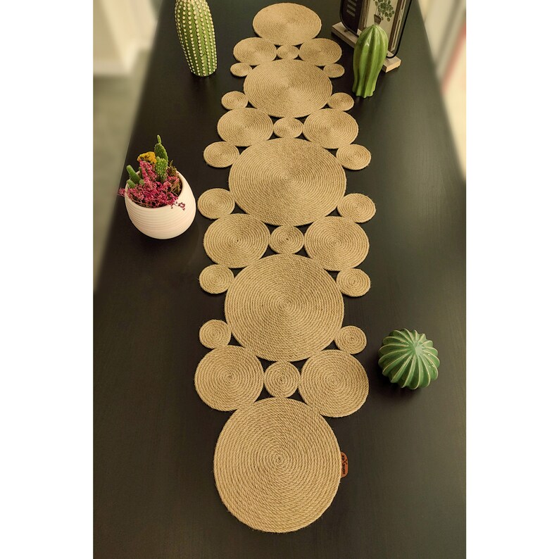 Farmhouse Rope Table Runner Farmhouse Decor Rustic Table - Etsy