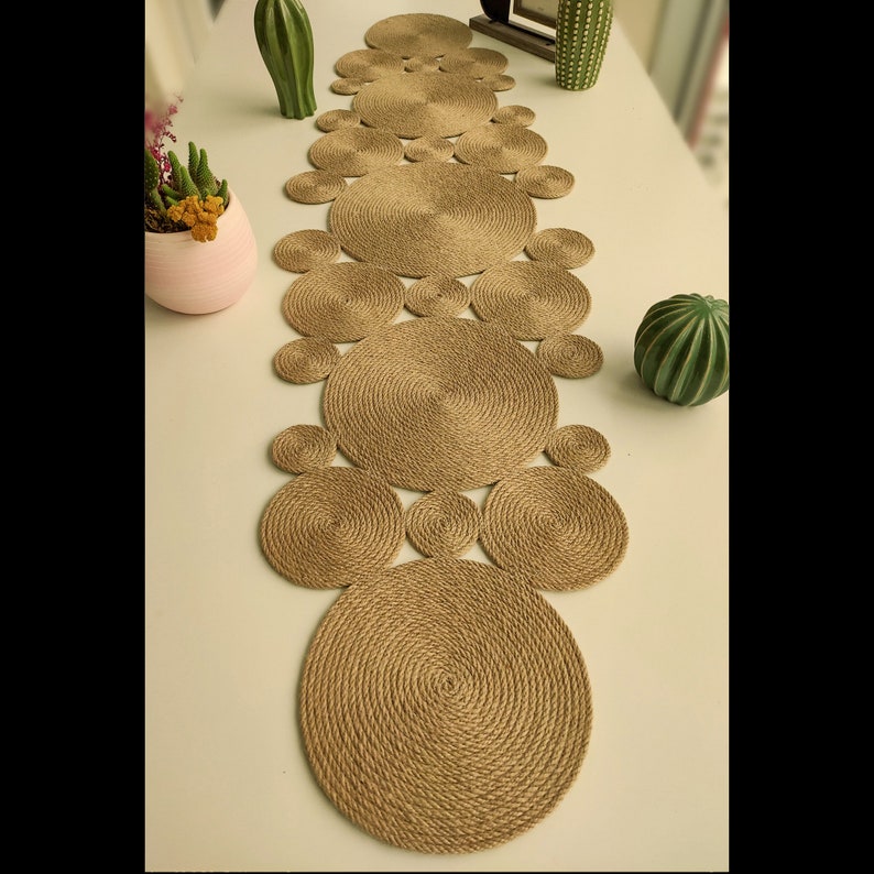 Farmhouse Rope Table Runner Farmhouse Decor Rustic Table - Etsy