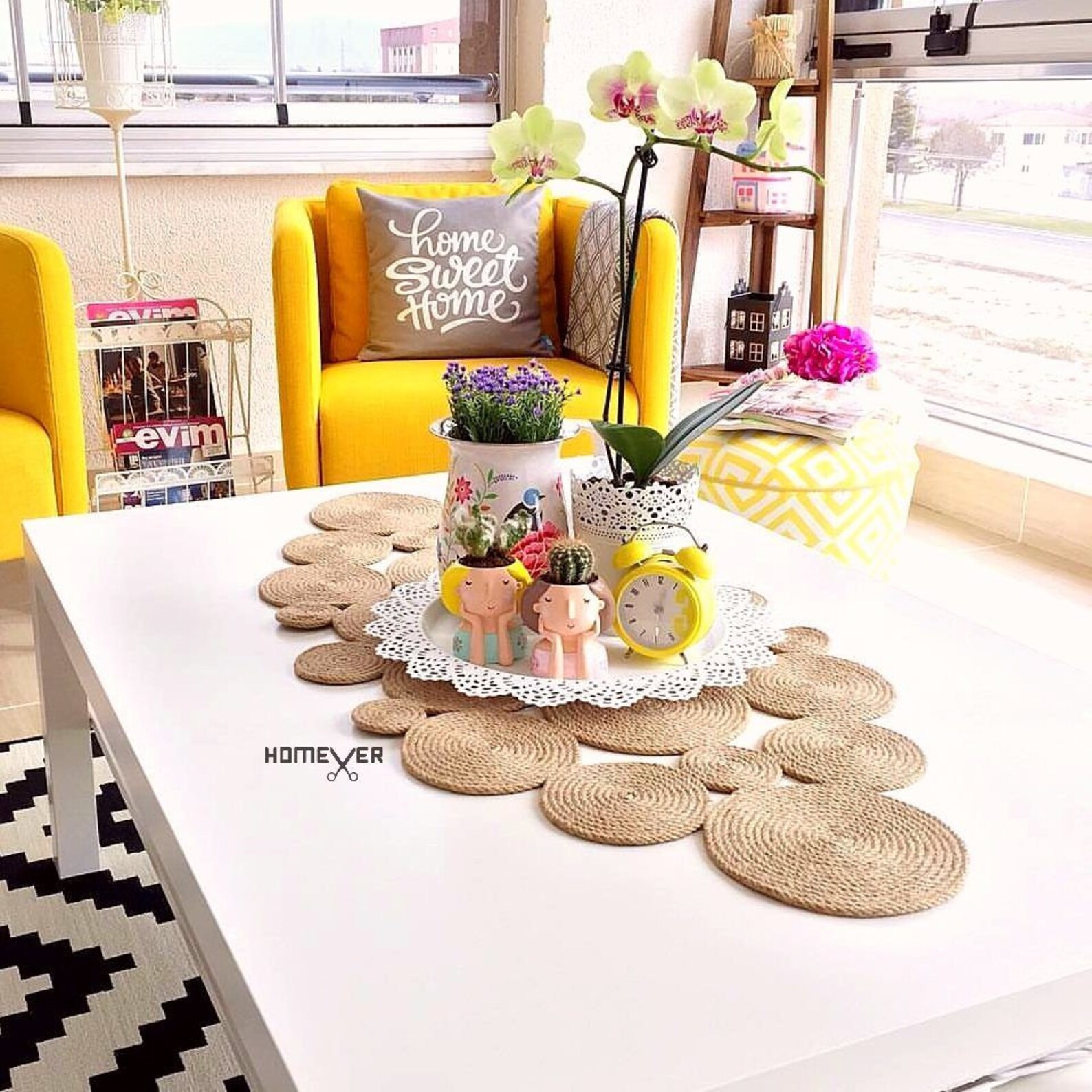 Farmhouse Rope Table Runner Tablecloth Rustic Home Decor - Etsy