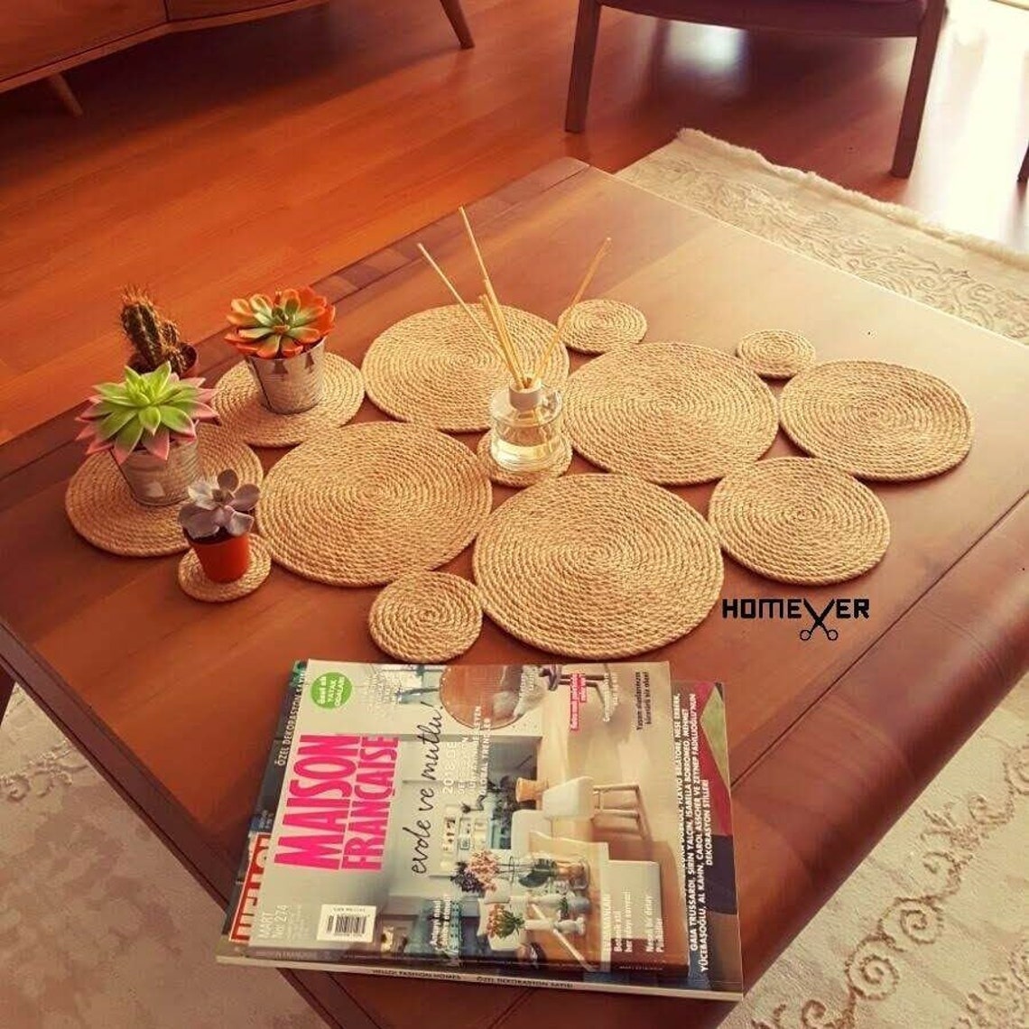 Home Decor Natural Rope Table Runner / Tablecloth Best | Etsy