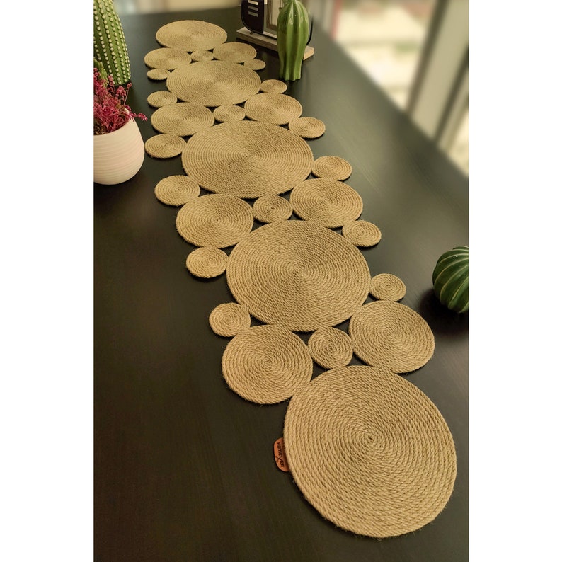 Farmhouse Rope Table Runner Farmhouse Decor Rustic Table - Etsy