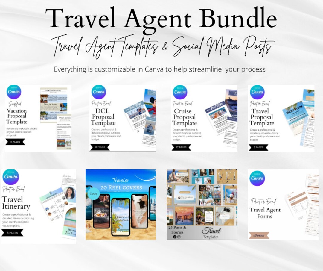 Travel Agent Bundle Starter Kit - Etsy