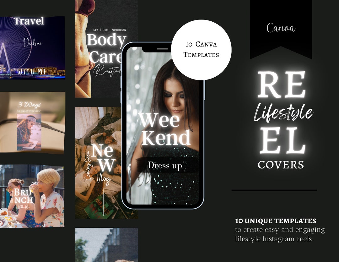 Canva Reel Covers: 10 Influencer Templates (digital Download) - Etsy