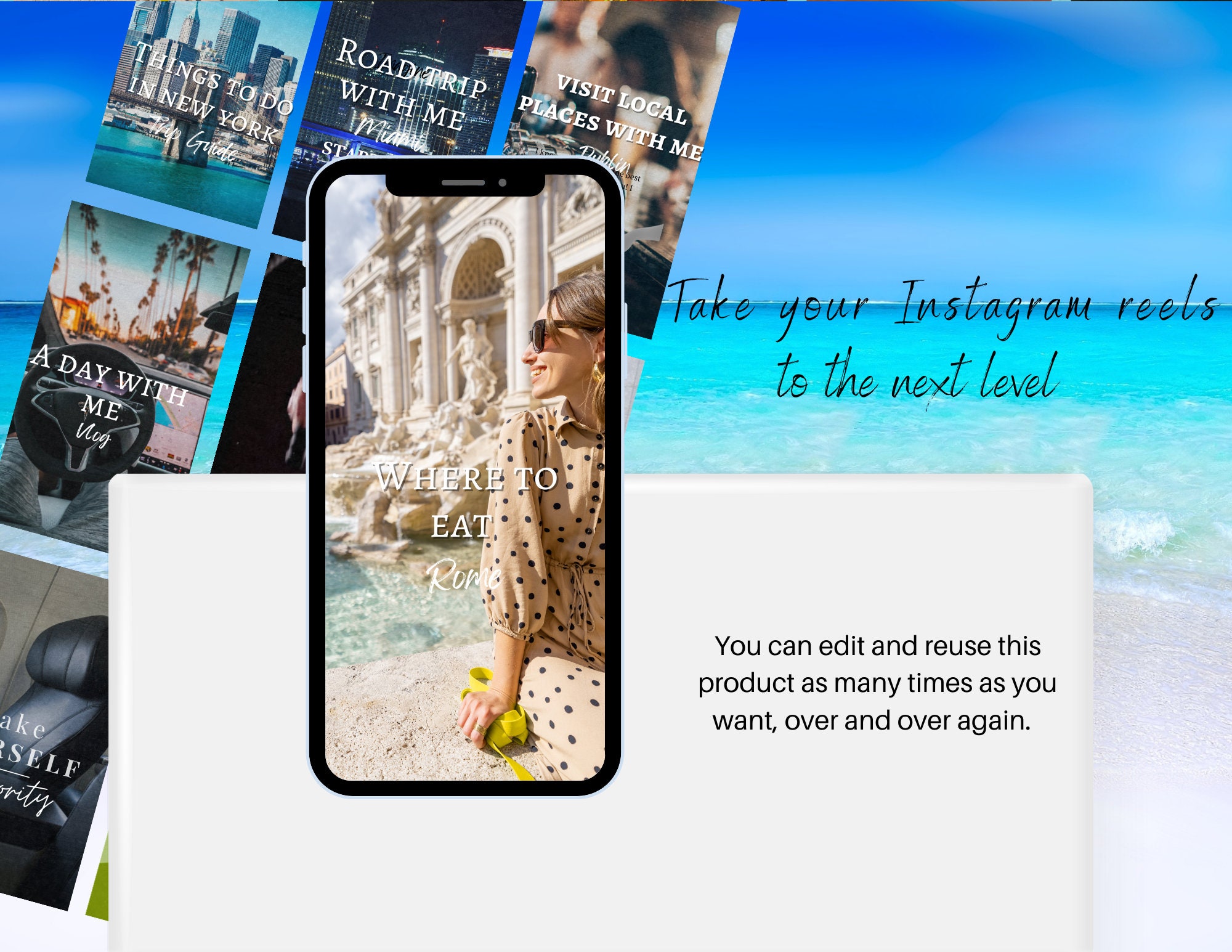 20 Instagram Reel Templates Travel Reel Covers Reel Cover Template ...