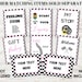 Two Fast Birthday Food Labels: Pink Race Car Party Decor (digital ...