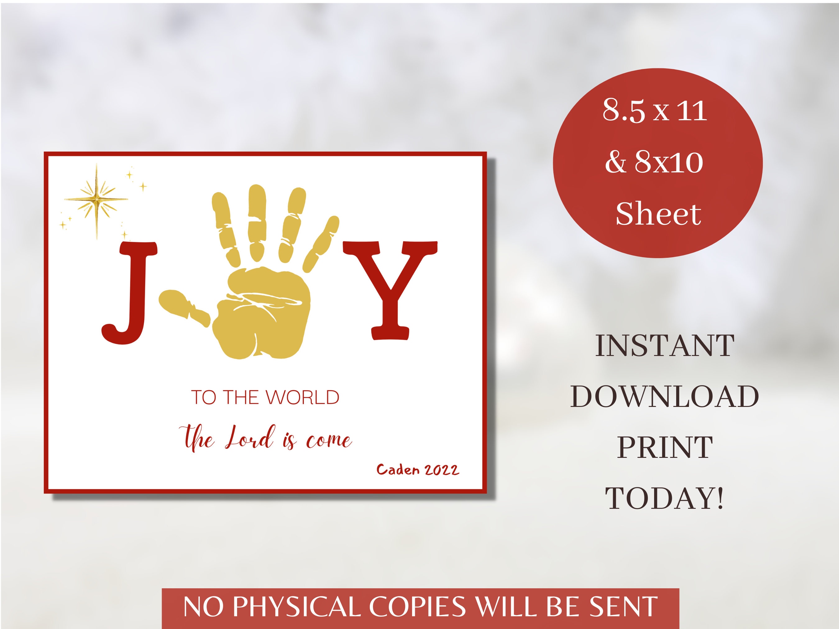 Christmas Handprint Craft, Christmas Activities for Kids, Christian ...