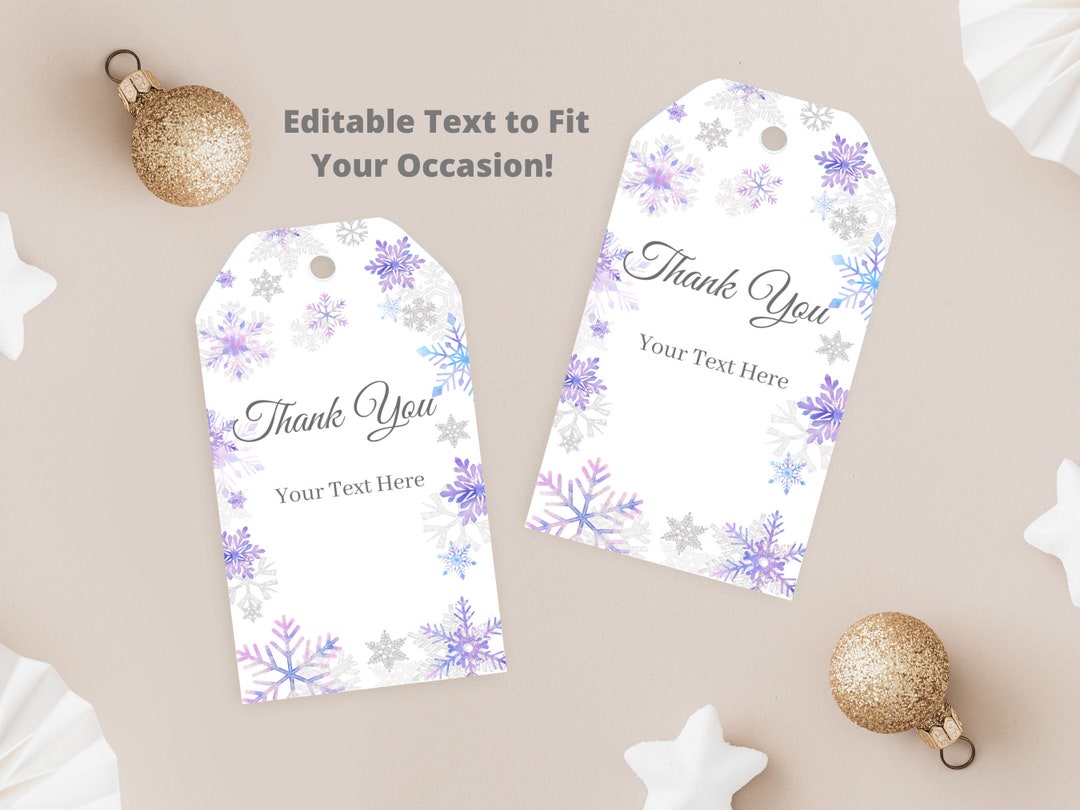 Editable Christmas Gift Tags for Teachers, Thank You Gift Tag ...