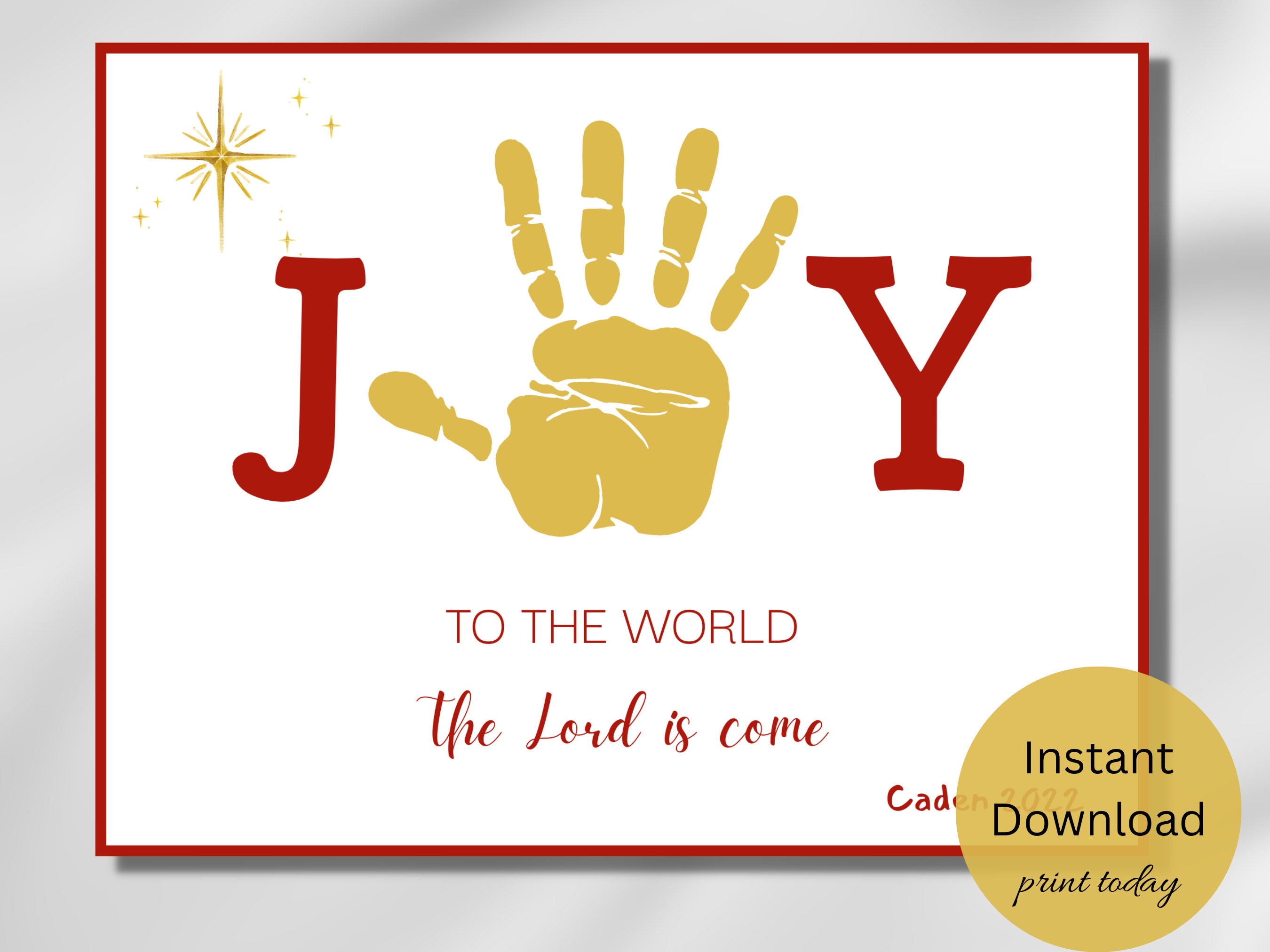 Christmas Handprint Craft, Christmas Activities for Kids, Christian ...