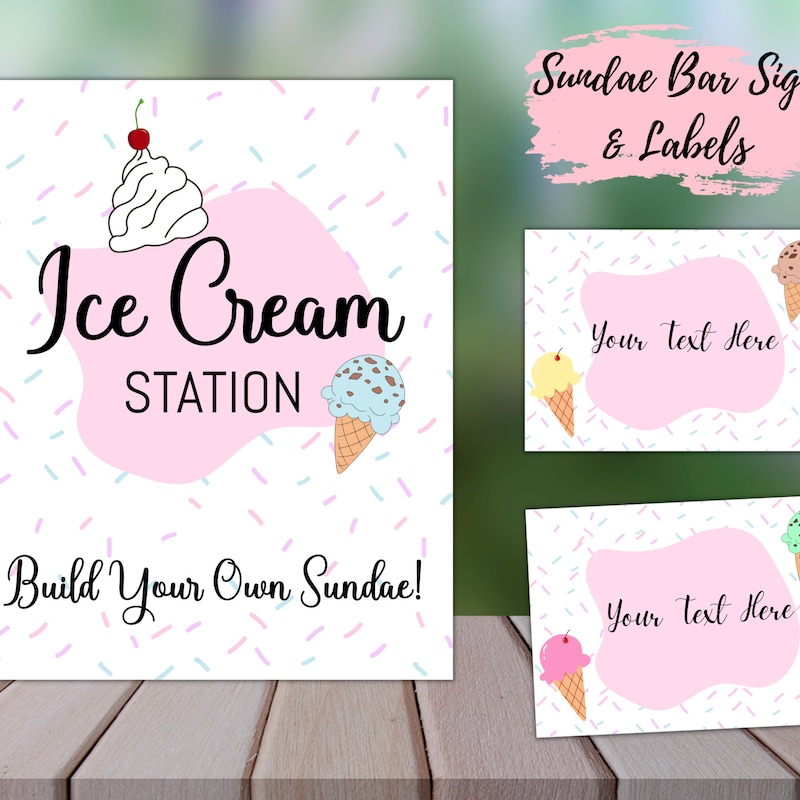 Ice Cream Signs - Etsy