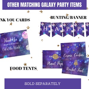 Galaxy Baby Shower Invitation, Out of This World, Space, Planets, Outer ...