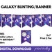Galaxy Birthday Banner Outer Space DIY Bunting Banner Galaxy - Etsy