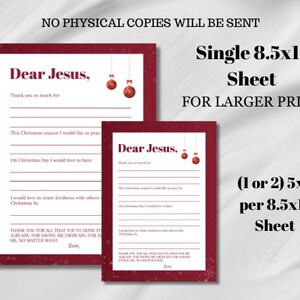 Editable Christmas Letter to Jesus, Printable (digital Download) - Etsy