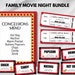 Editable Family Movie Night Bundle: Tickets, Menu (digital Download) - Etsy