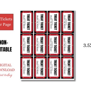 Concessions Sign and Tickets Bundle, Concessions Menu Template, Movie ...