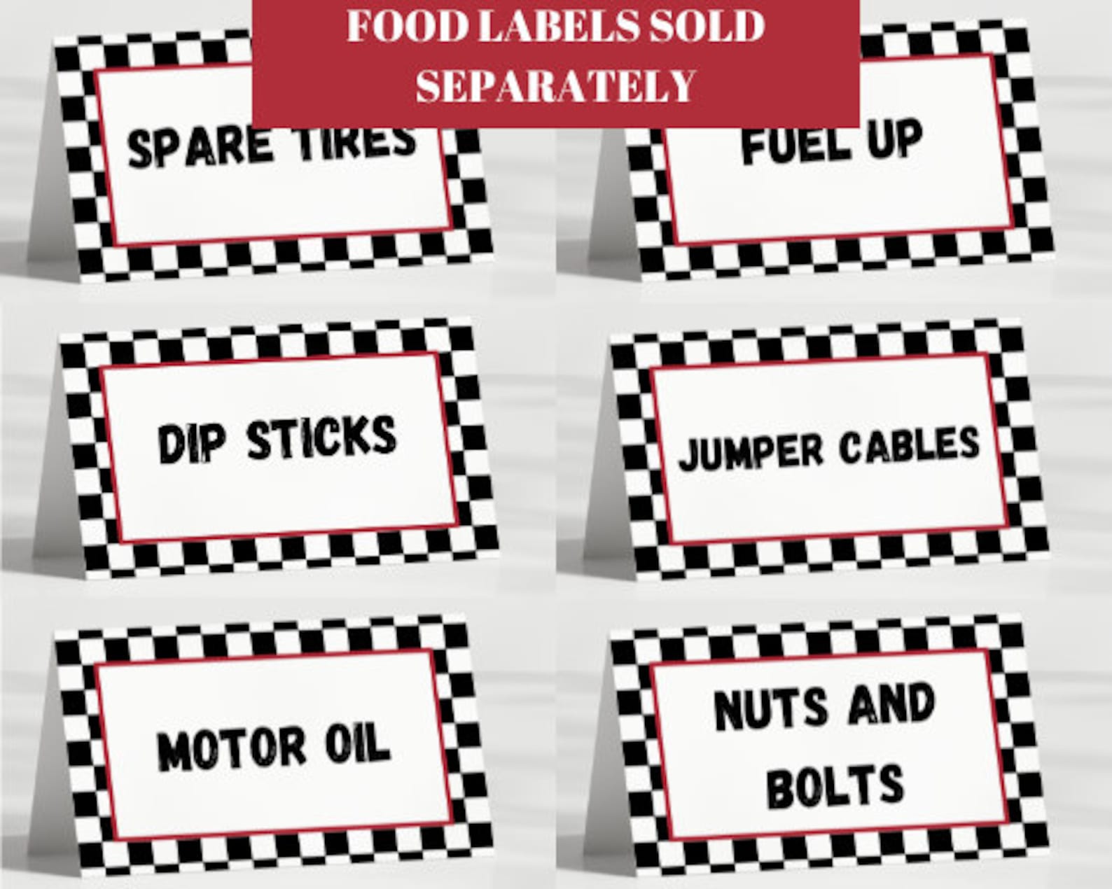 Two Fast Birthday Signs, Race Car Party Signs, Race Car Table Signs ...