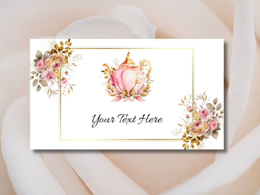 Tea Party Food Labels, Par-tea Decor, Editable Food Tent Cards, Bridal ...