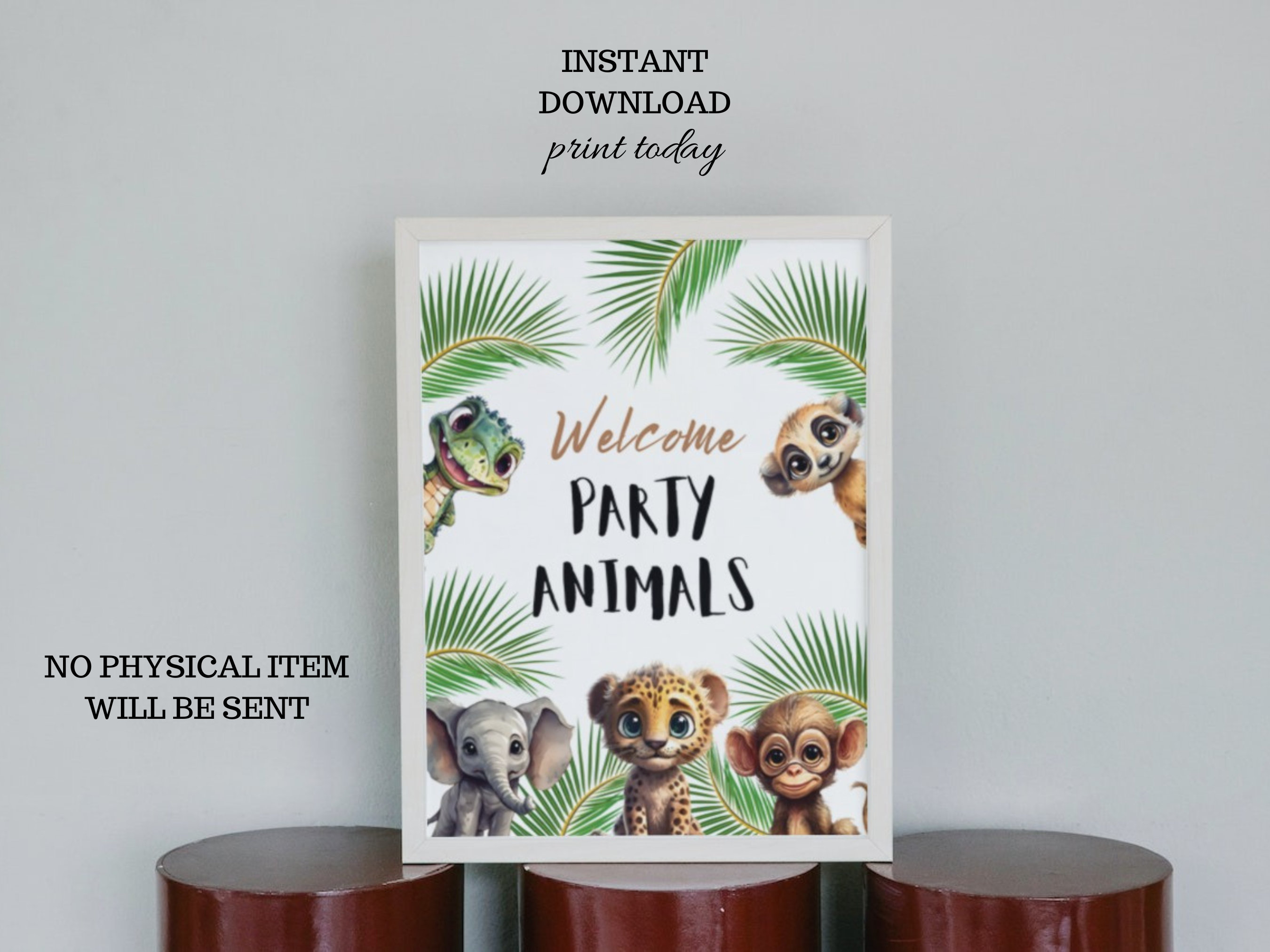 Safari Party Signs Safari Party Decor Table Signs for Jungle - Etsy