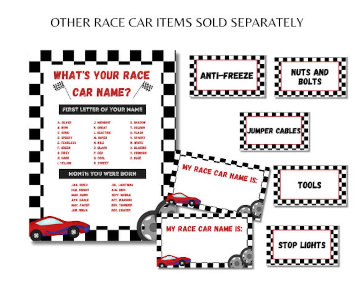 Two Fast Birthday Signs: Race Car Party Decor (instant Download) - Etsy
