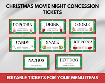 Christmas Movie Night Bundle, Christmas Movie Night Tickets, Concession ...