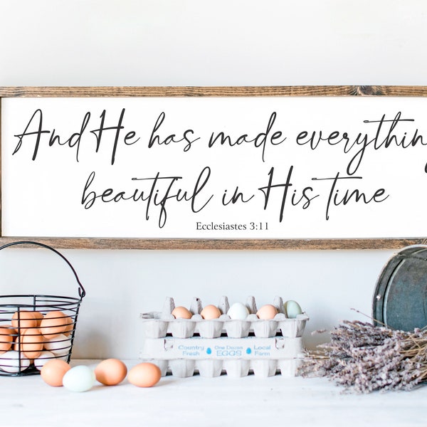 Ecclesiastes 3 11 - Etsy
