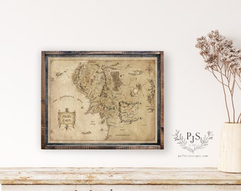 Middle Earth Map - Etsy