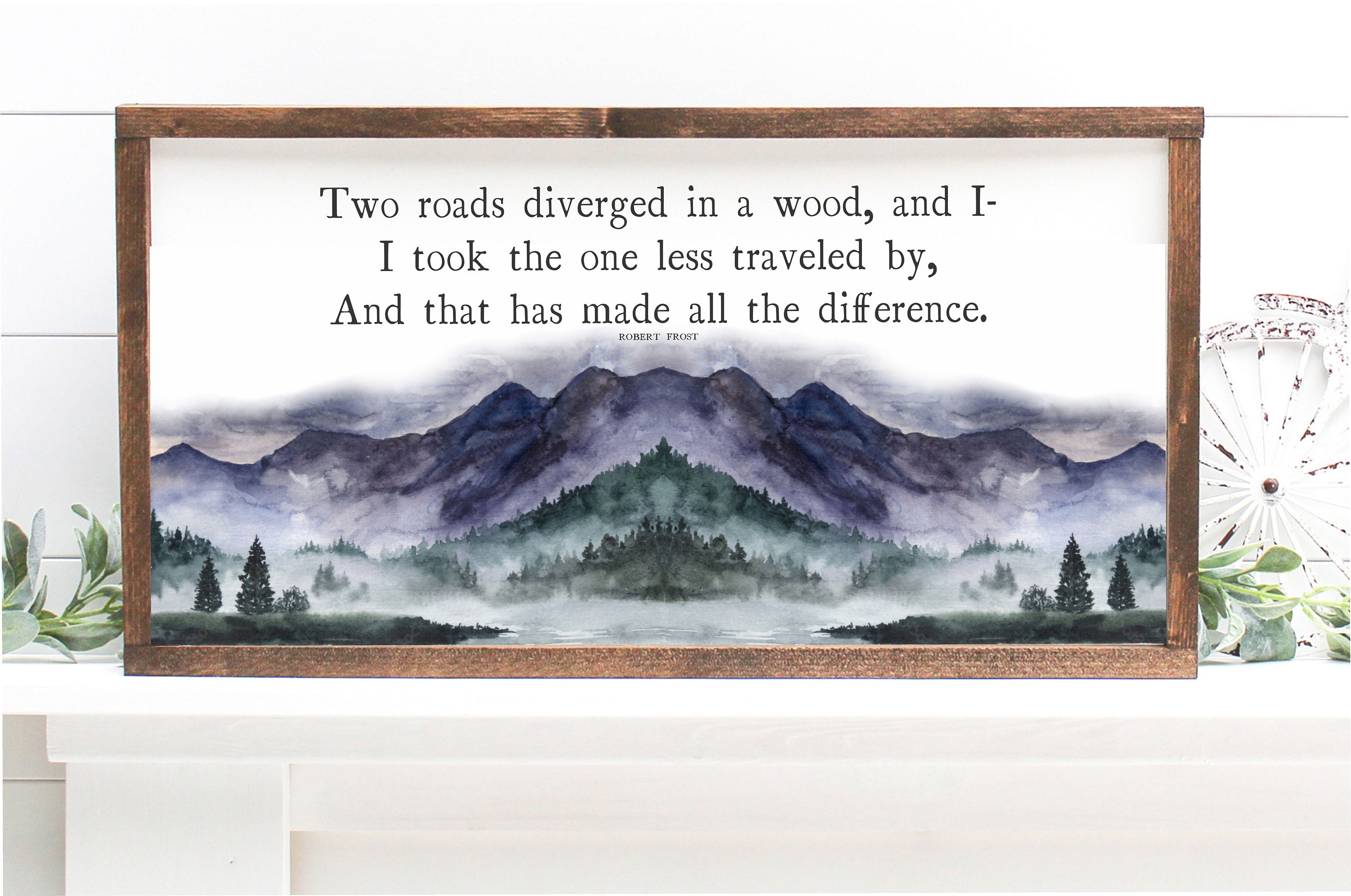Two Roads Diverged Painting