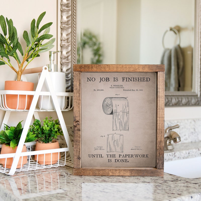 No Job is Finished Until the Paperwork is Done - Etsy