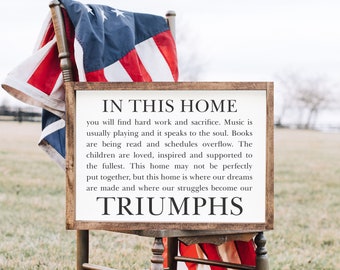 Family Values Sign - Etsy