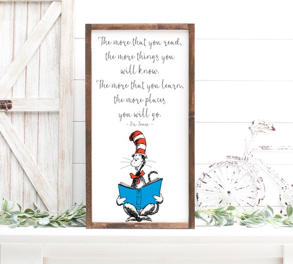 Dr Seuss Framed Quotes Dr Seuss Inspirational Quote Wall Art Sticker
