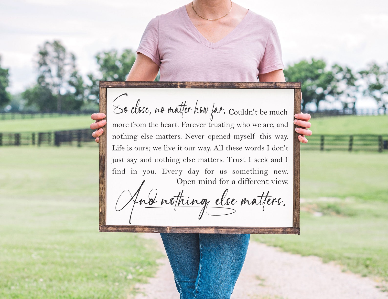 And Nothing Else Matters Metallica Song Lyrics Sign - Etsy