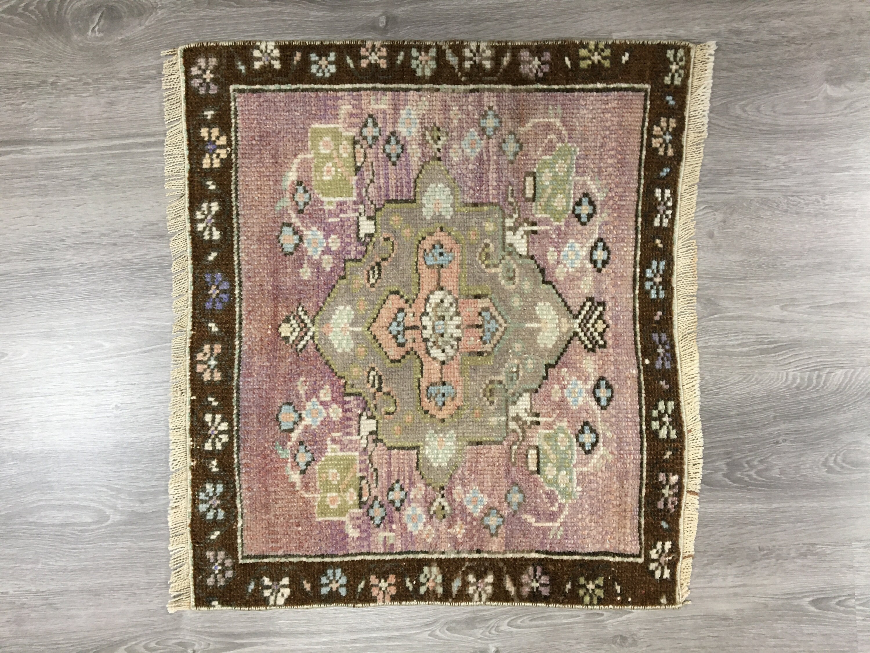 Ethnic Square Rug Hand Made Rugsquare Anatolian Rug Square - Etsy