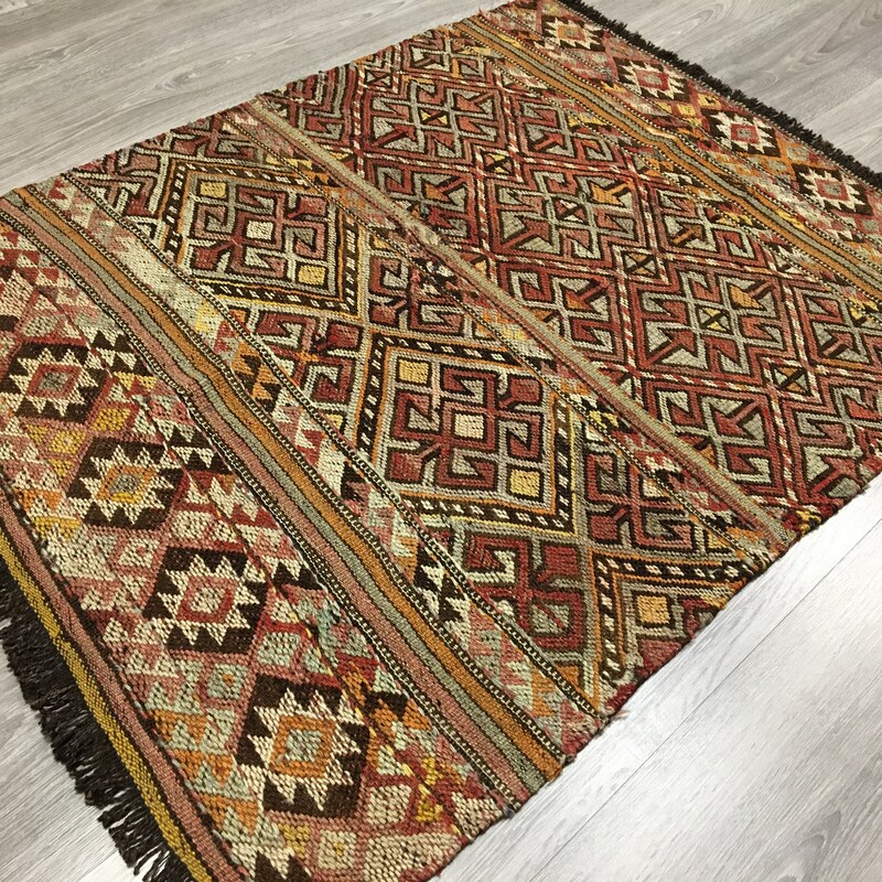 Bohemian Kilim Rug - Etsy