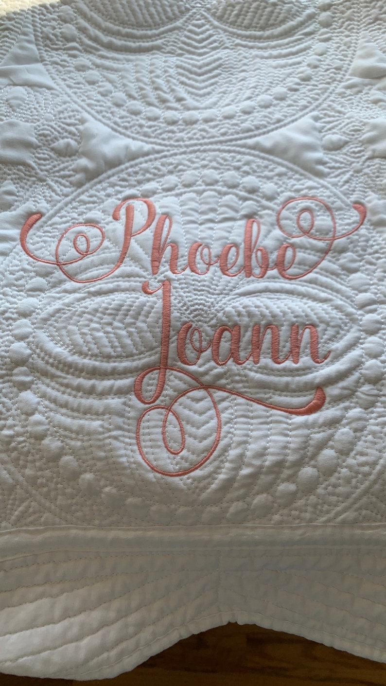 Heirloom Baby Blanket Personalized, Color White - Etsy