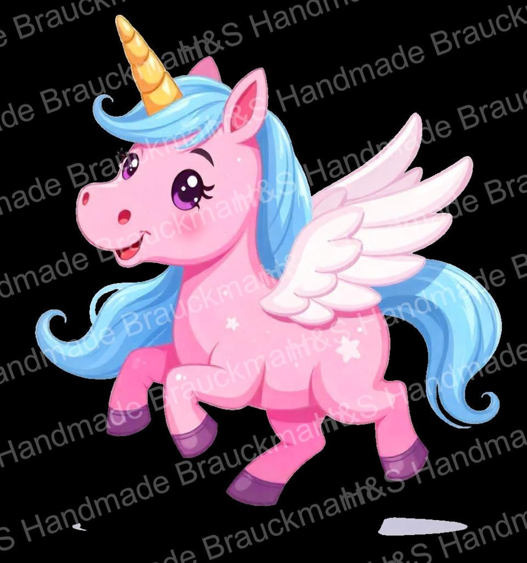 Baby Unicorns Clipart PNG Nursery Crafts Print - Etsy