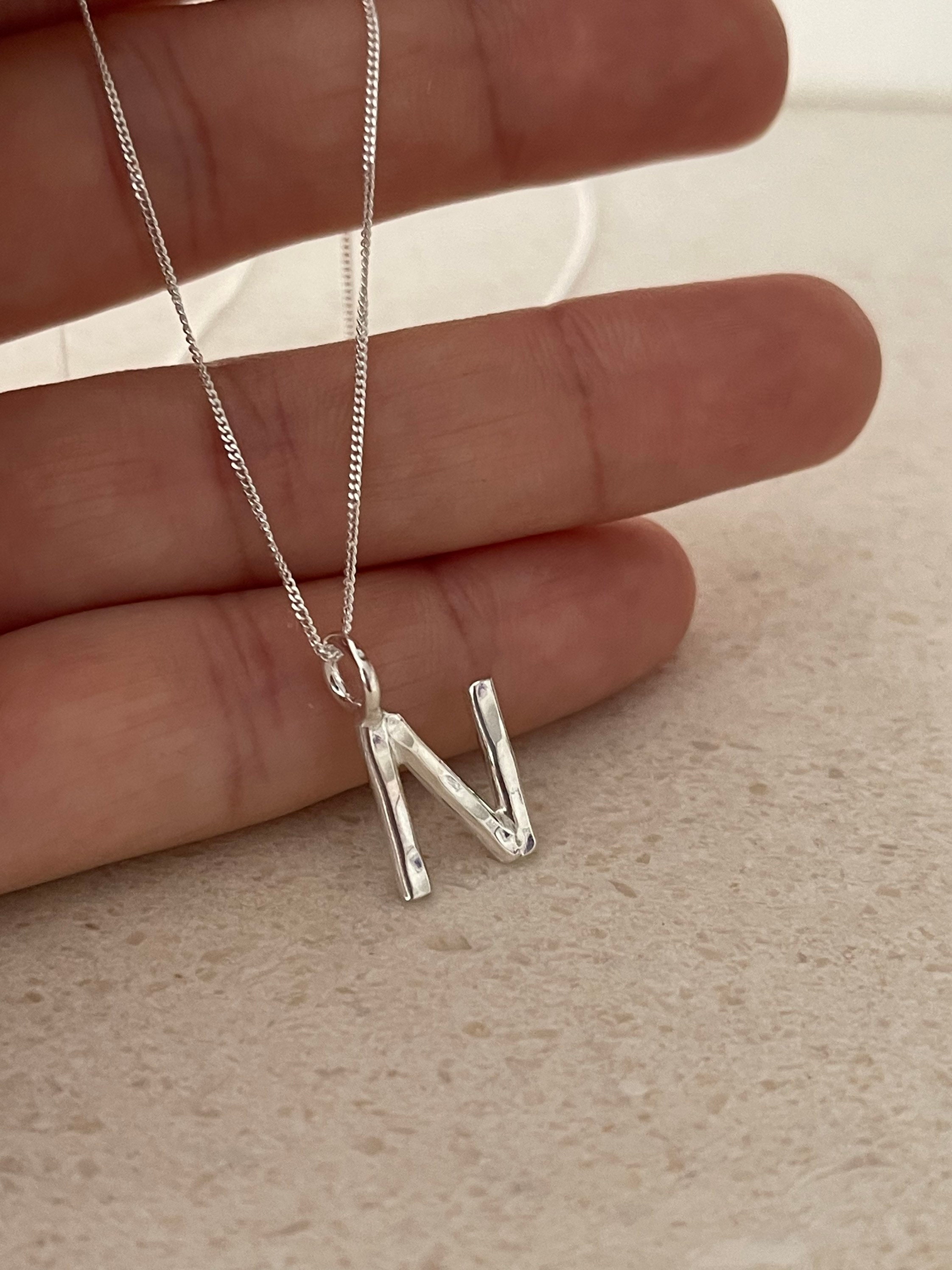 Silver Letter W Necklace Small Sterling Folksy | atelier-yuwa.ciao.jp