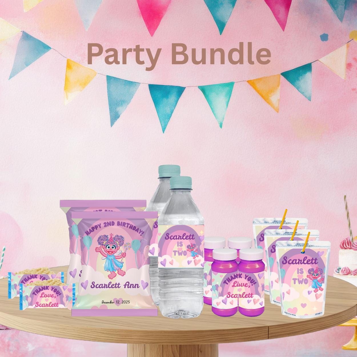 Abby Cadabby Magical Editable Birthday Party Bundle | Sesame Street ...