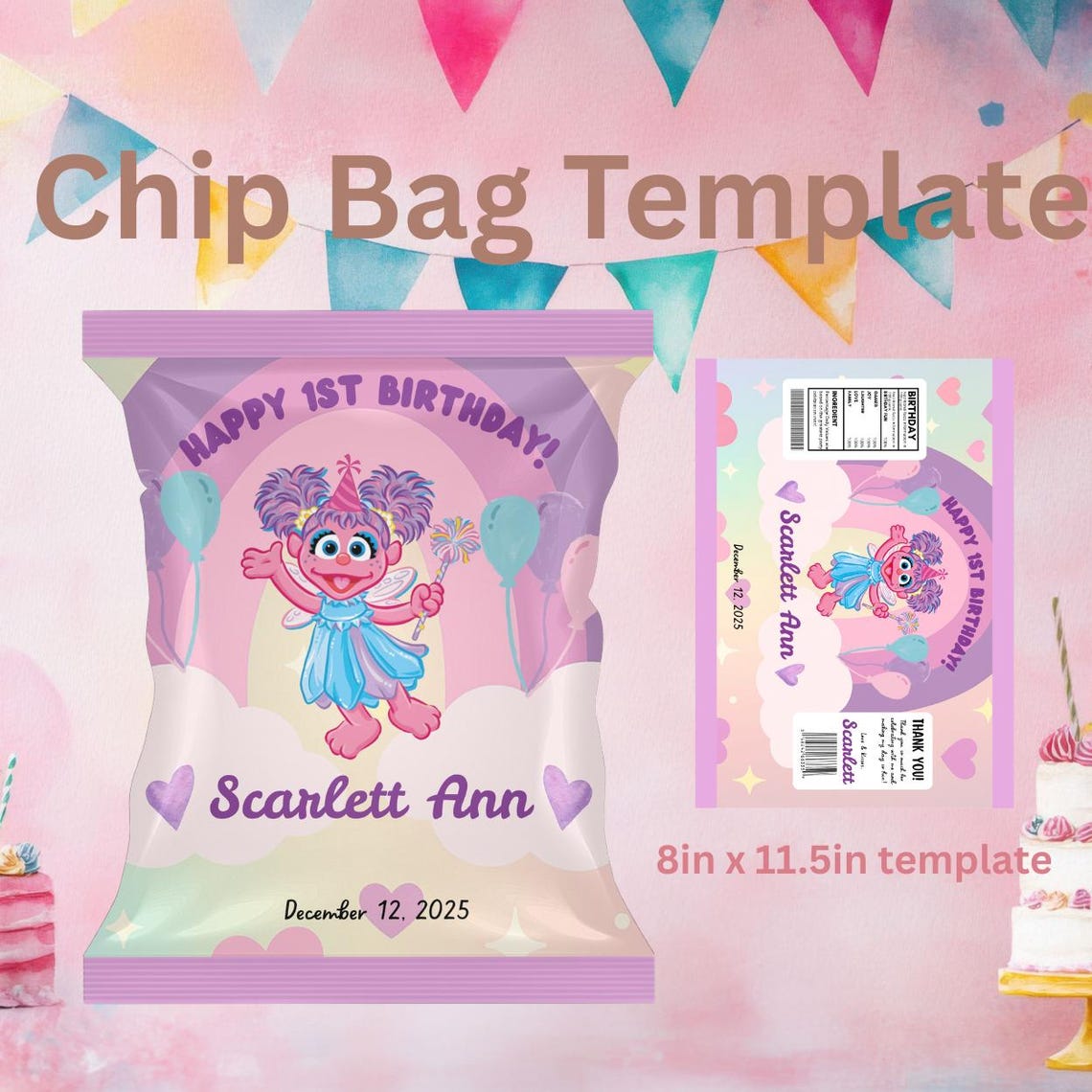 Abby Cadabby Magical Editable Birthday Party Bundle | Sesame Street ...