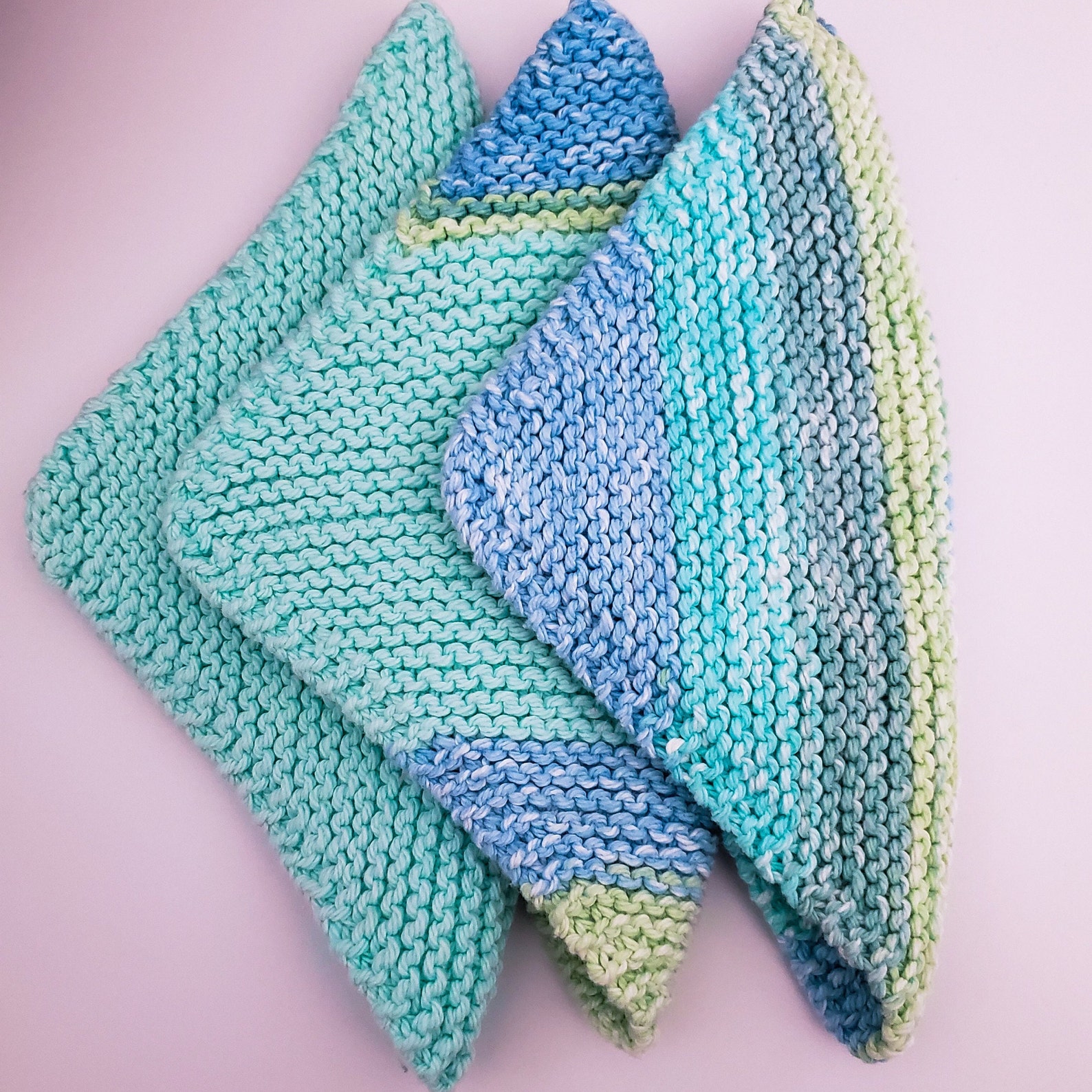 Cotton Dish Cloths, 100% Cotton Hand Knitted Wash Cloths, Home Gifts ...