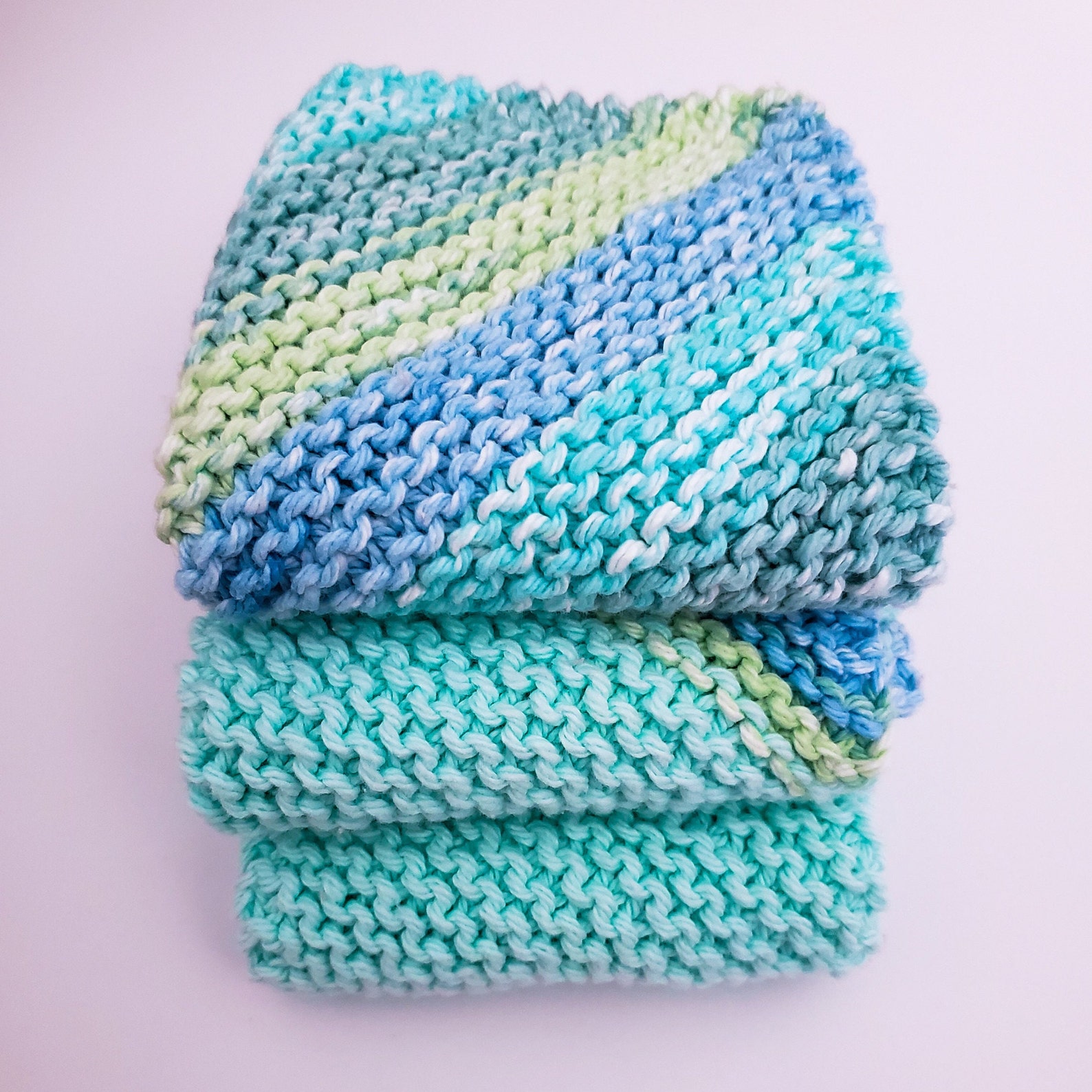 Cotton Dish Cloths, 100% Cotton Hand Knitted Wash Cloths, Home Gifts ...