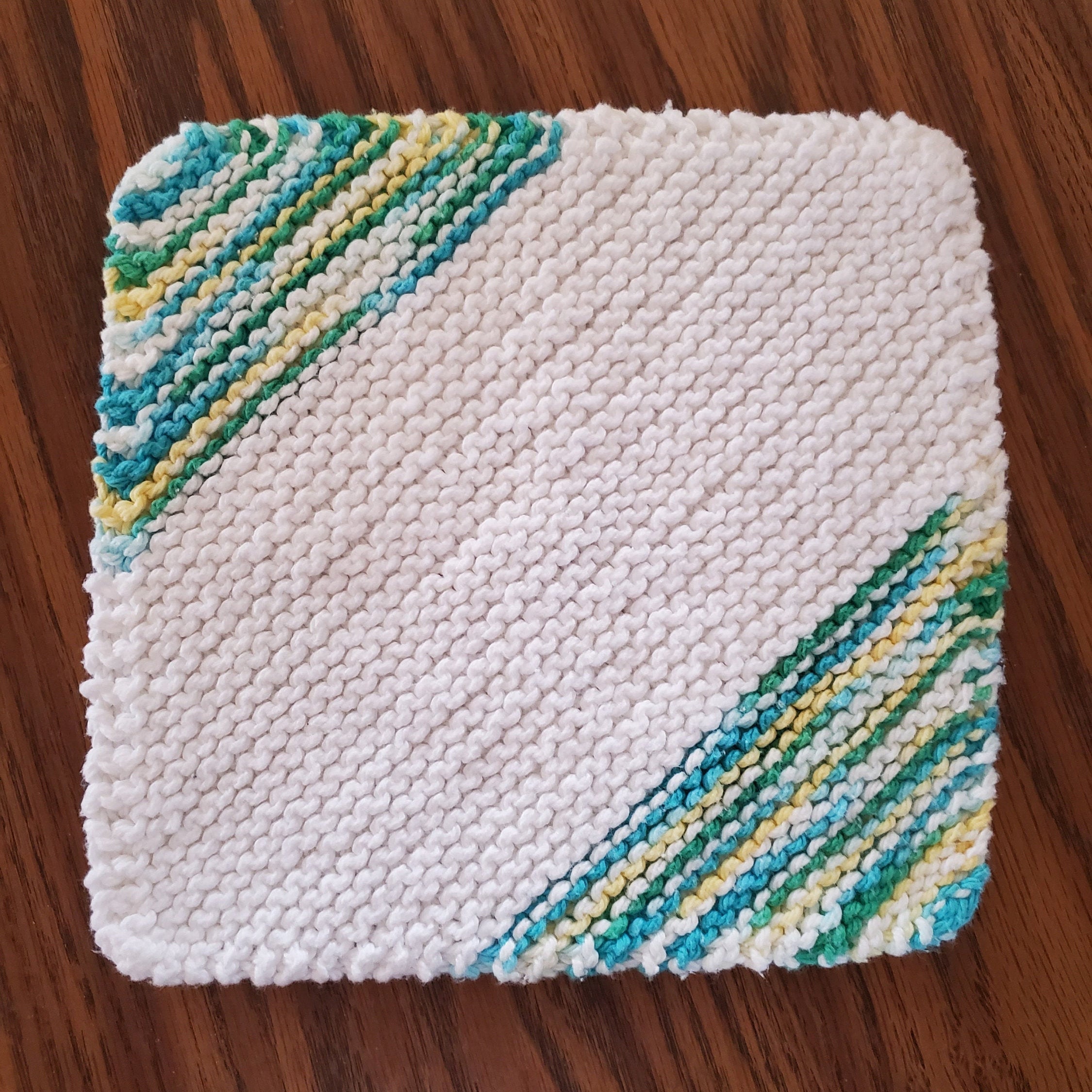 Cotton dish cloths 100% cotton hand knitted wash cloths bath | Etsy