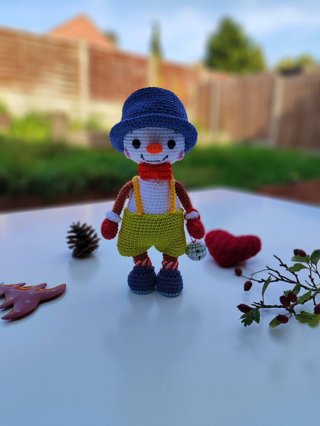 Christopher the Snowman, Handmade Crochet Amigurumi Christmas Toy ...