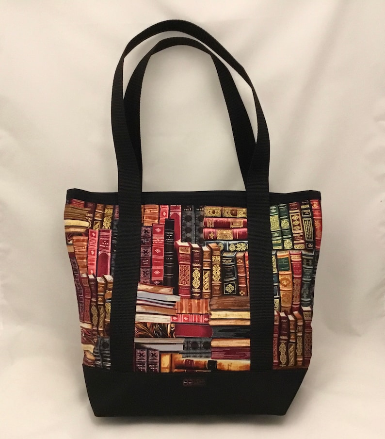 Library Book Tote Bag Teachers Tote Bag Librarian Book Bag | Etsy