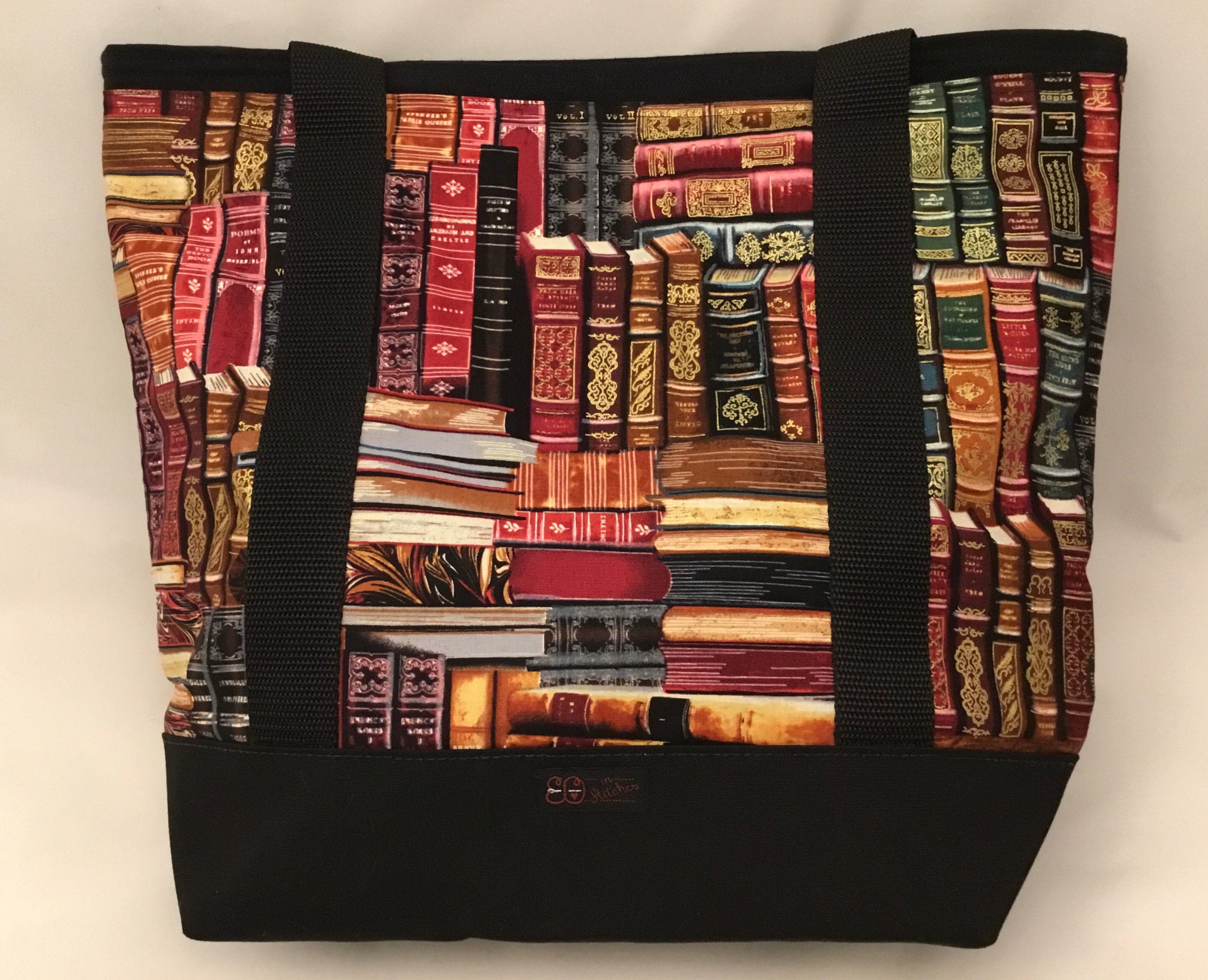Library Book Tote Bag Teachers Tote Bag Librarian Book Bag - Etsy
