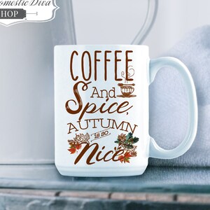 Fall Themed Coffee Mugs, Cute Fall Mugs, Autumn Mug, Thanksgiving Mug ...