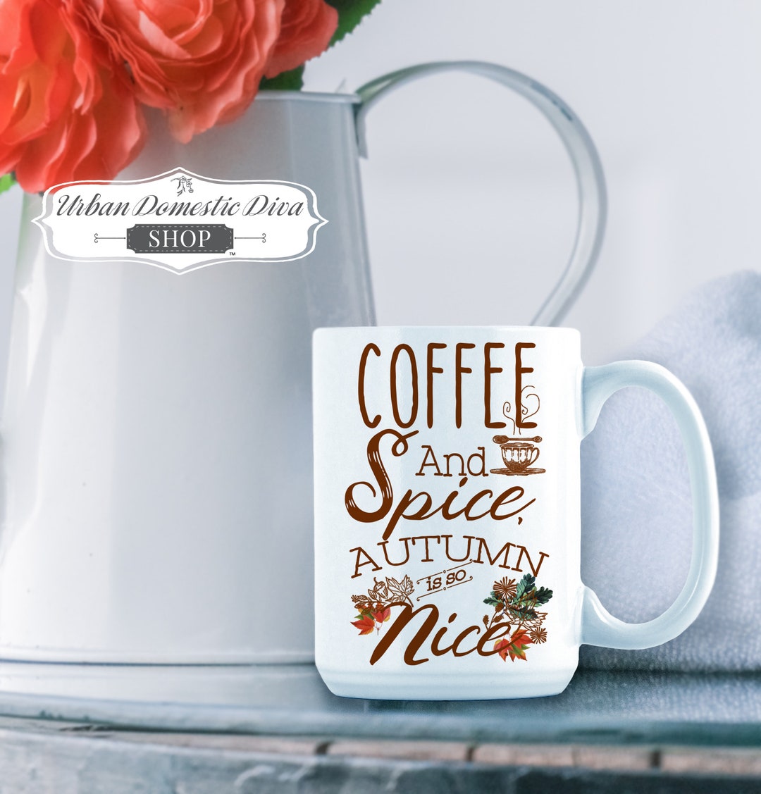 Fall Themed Coffee Mugs, Cute Fall Mugs, Autumn Mug, Thanksgiving Mug ...