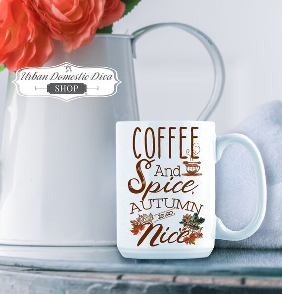 Fall Themed Coffee Mugs Cute Fall Mugs Autumn Mug - Etsy